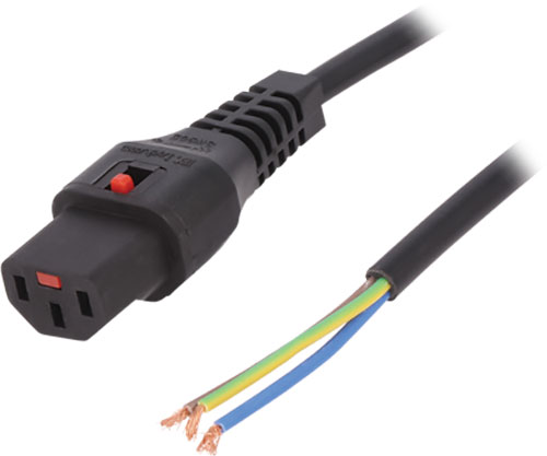 Type of connection cable: mains; PVC; IEC LOCK, IEC-PC1106, IEC-PC1025 ...