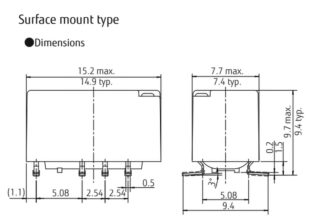 FTR-C1GA005G-B05 FUJITSU - Relay: electromagnetic | DPDT; Ucoil: 5VDC; 0.3A/125VAC; 1A/30VDC ...