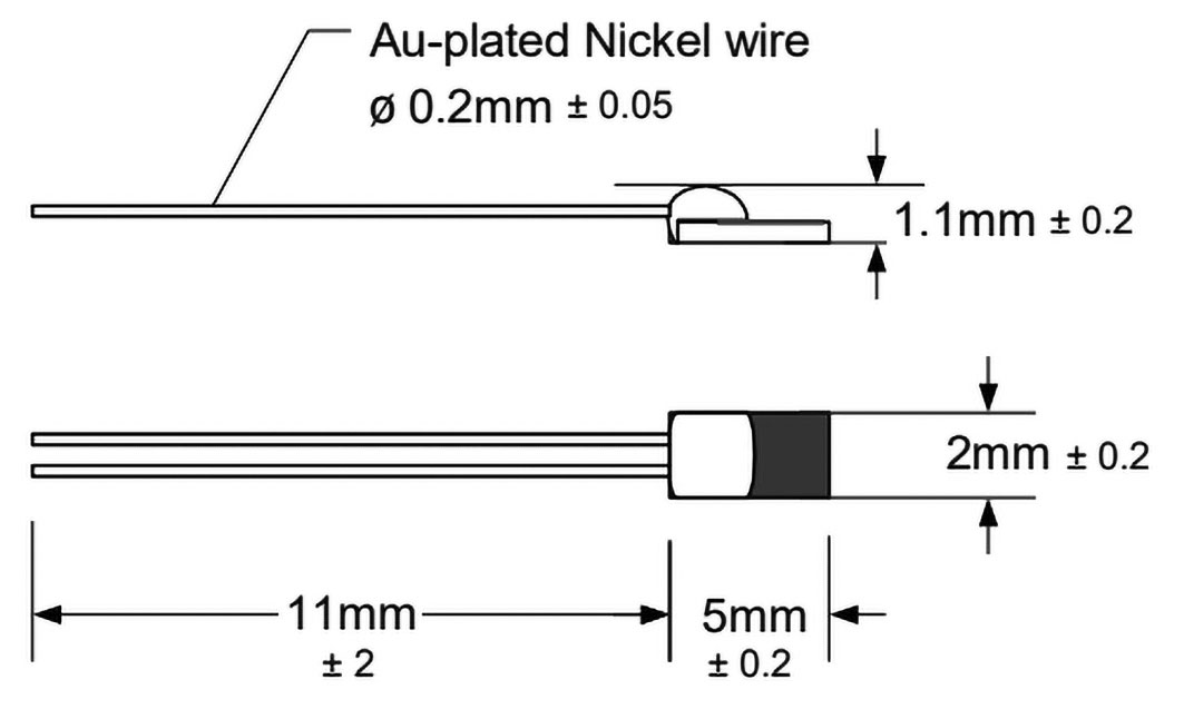 TEWA's resistive sensors Pt-type, TT-PT100A-2050-11, TT-PT100B-2050-11 ...