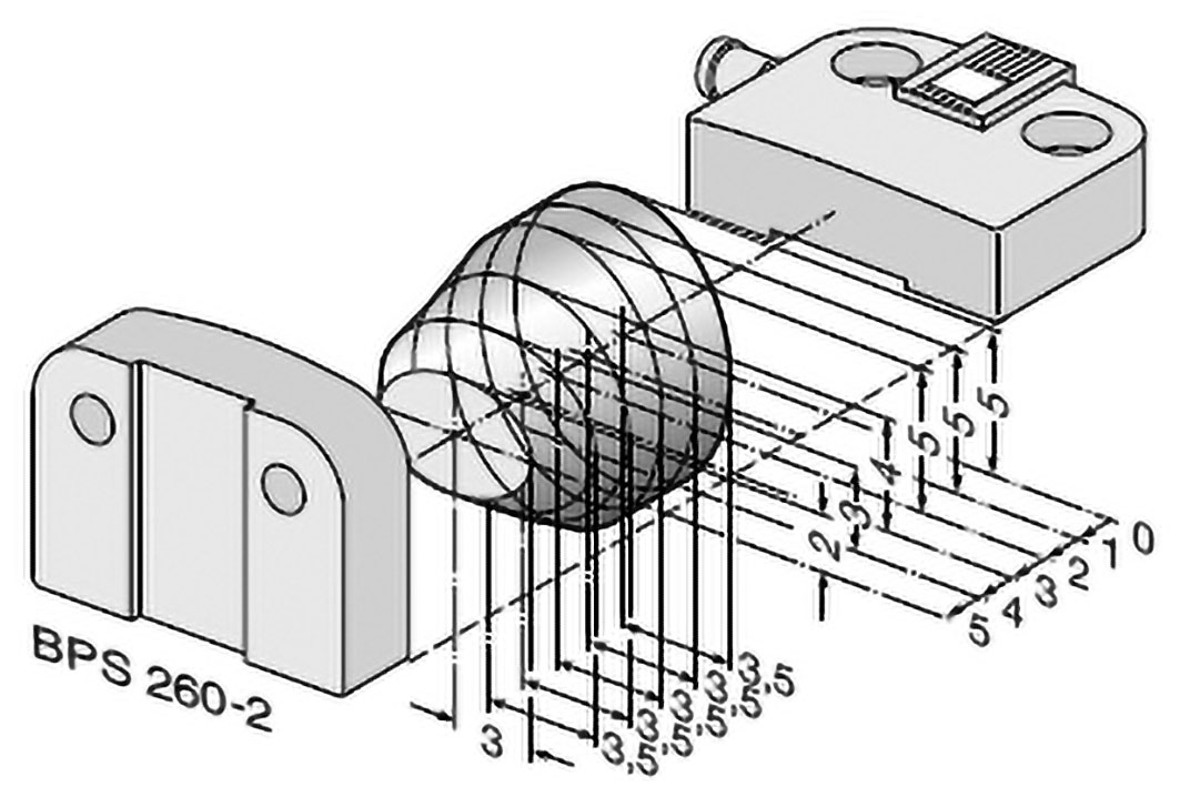 BPS 260-2 SCHMERSAL - Magnet | IP67; -25÷70°C; 26x36x13mm; 101184396 ...