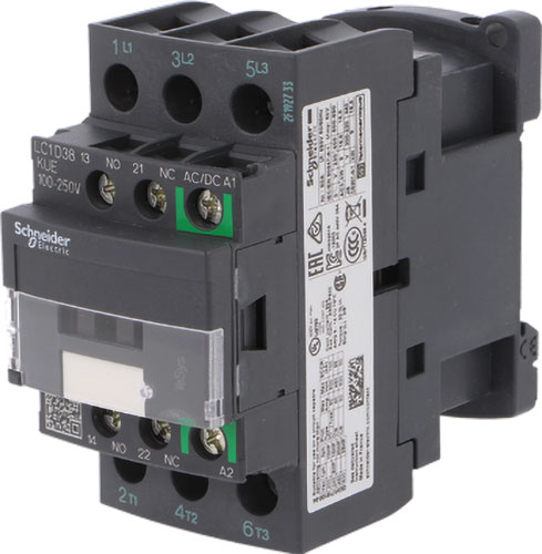 Contactors, TeSys D Green series, LC1D09BNE, LC1D09KUE, LC1D12BNE ...