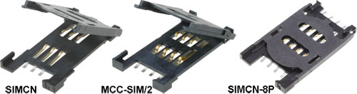 Hinged SIM card connectors, SIMCN, MCC-SIM/2, SIMCN-8P, C0662-06CGBR00R, C0662-06YGBR00R |EN|