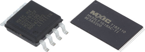 MACRONIX FLASH memory, MX25L1006EMI-10G, MX25L1026EM1I-10G ...