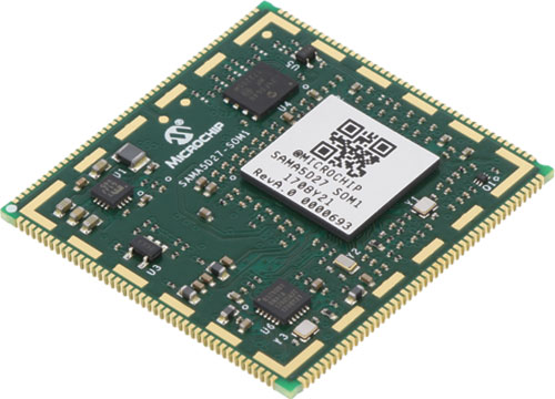 Module SOM de la MICROCHIP TECHNOLOGIES, ATSAMA5D27-SOM1, ATSAMA5D27-WLSOM1, SAM9X60D1G-I/LZB |RO|