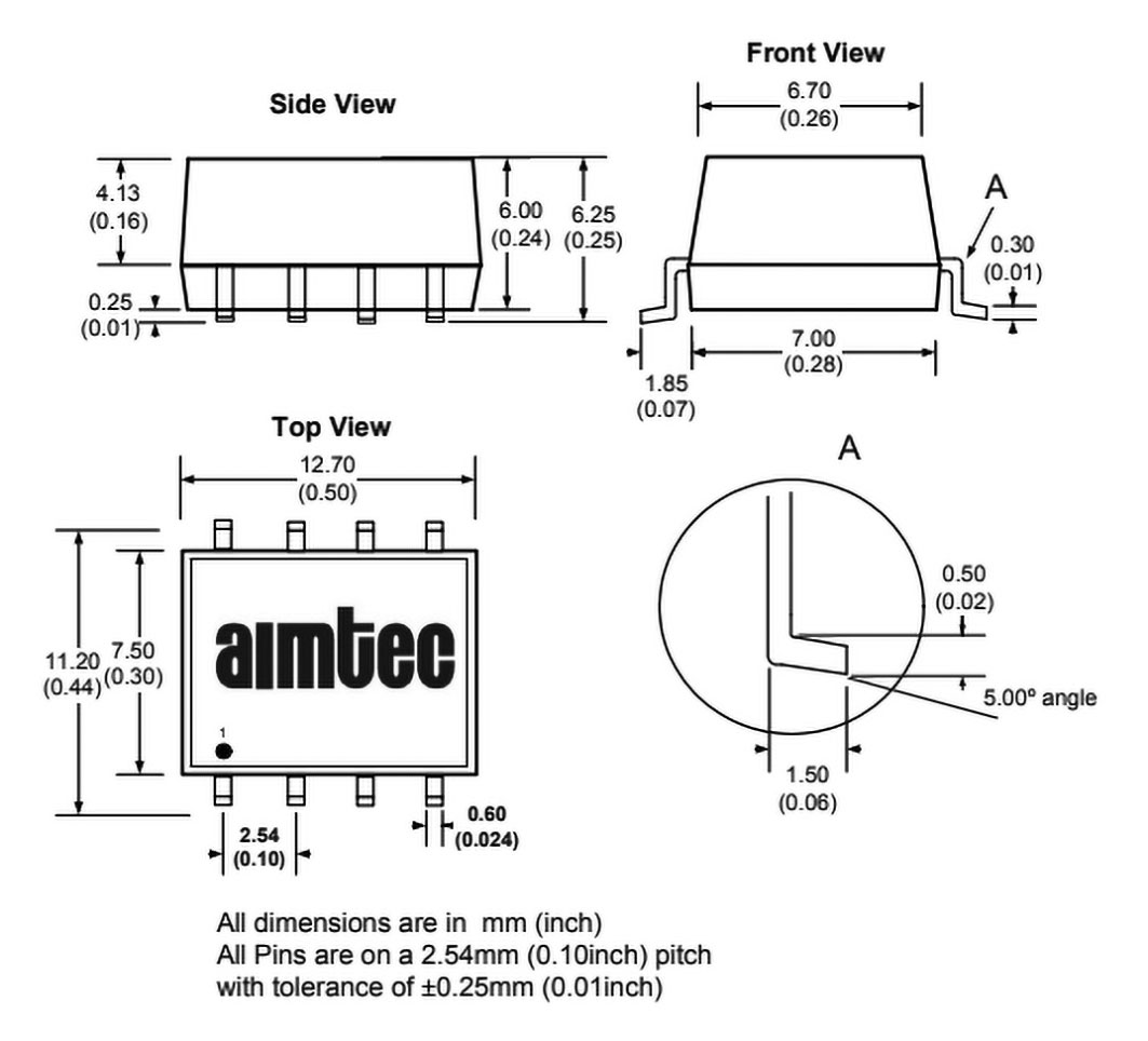 AM1L-0305S-NZ AIMTEC - Converter: DC/DC | 1W; Uin: 3÷3.6V; 5VDC; Iout ...