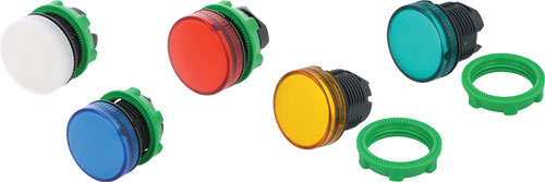 Indicator lamps, XB5 series, ZB5AV013, ZB5AV033, ZB5AV043, ZB5AV053 ...