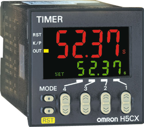 Timer; on panel; H5CX; OMRON, H5CX-A11, H5CX-A11D, H5CX-A, H5CX-AD ...