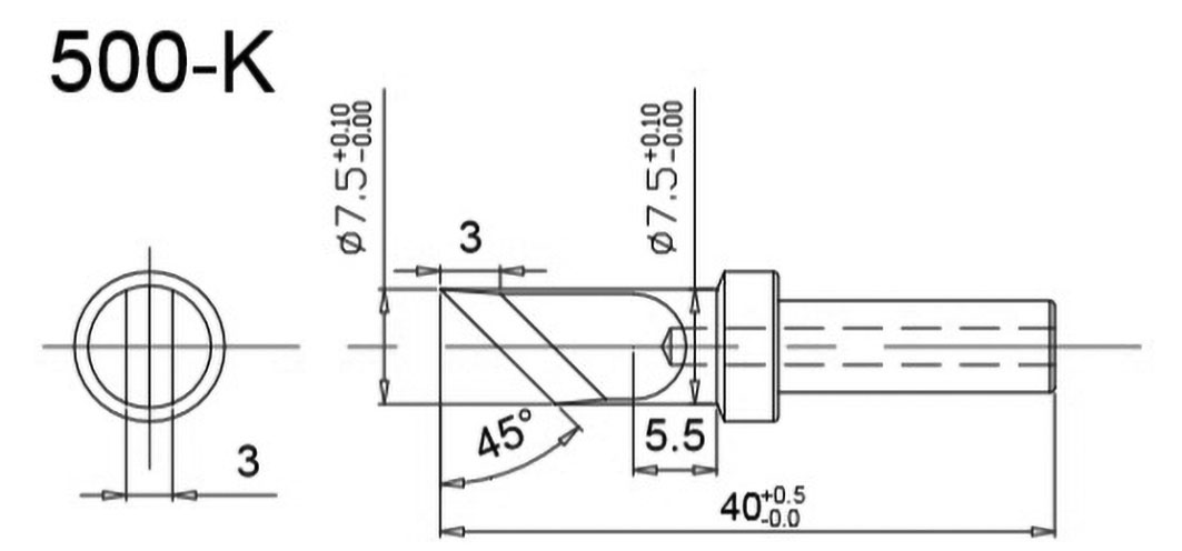 Hrot: pro páječky s topným tělískem; QUICK, QUICK-Q500-2.4D, QUICK-Q500 ...