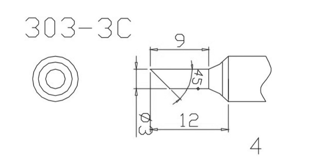 Tip: for sold. irons with heating element; QUICK, QUICK-Q303-0.5C, QUICK-Q303-0.8B |EN|