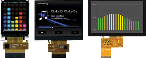 Display: TFT; graphical; DISPLAYTECH, DT018ATFT, DT024CTFT, DT024DTFT ...