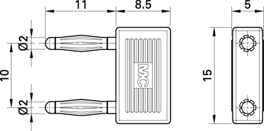 STÄUBLI; Connector: stackable safety shunt, KS2-10L/1-29, KS2-10L-29, KS2-12L/1SA/A-21 |EN|