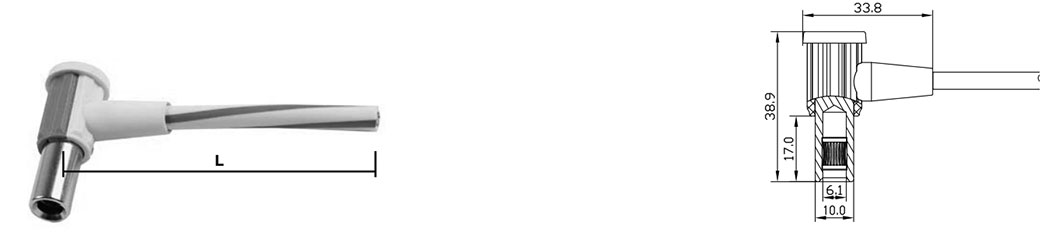 Connection cable; STÄUBLI; nickel plated; yellow-green, MC-POAG-EC/2 ...