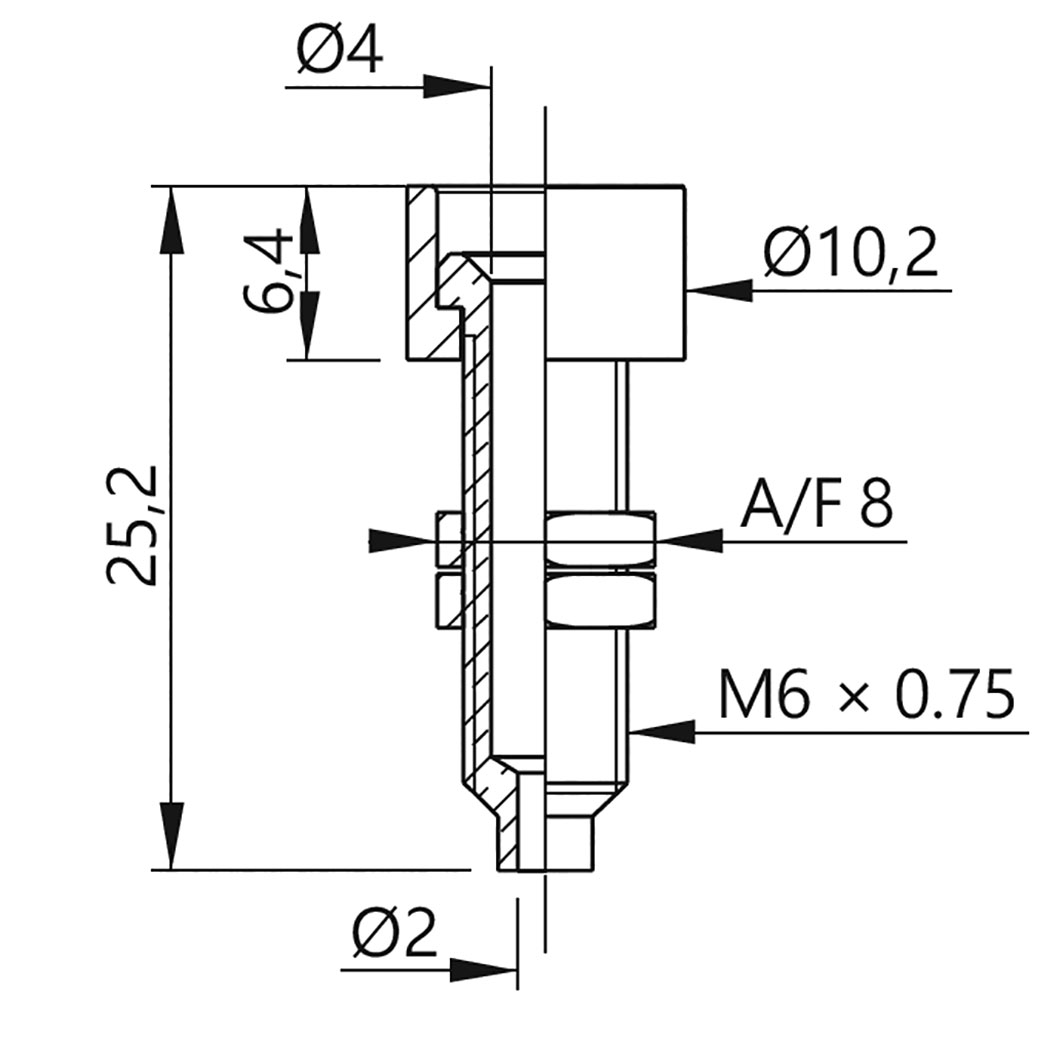 Socket; 4mm banana; ELECTRO-PJP, PJ3230-B, PJ3230-R, PJ3230-BU, PJ3230 ...