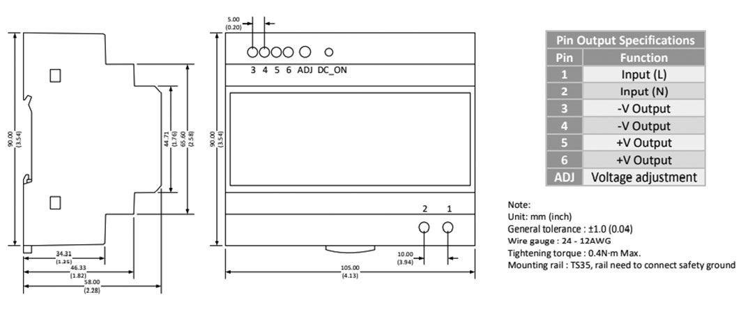 Zasilacz: impulsowy; na szynę DIN; AIMTEC, AMED15-5SNZ-B, AMED15-12SNZ ...