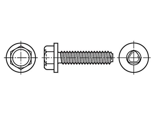 Screw; self-forming thread; DIN standard: DIN 7500D; BOSSARD, B4X6 ...