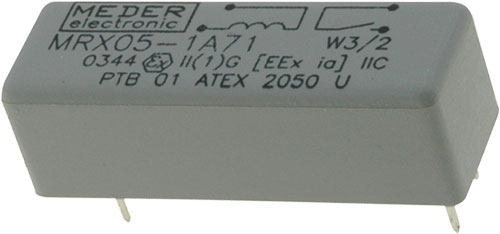 Relay: reed; PCB; MRX; MEDER, MRX05-1A71, MRX12-1A71, MRX24-1A71 |EN|