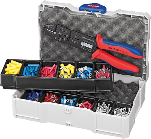 Kit: for crimping push-on connectors, terminal crimping; KNIPEX, KNP ...