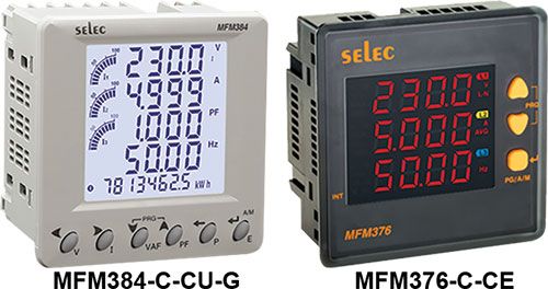 Meter: network parameters; digital, mounting; SELEC, MFM284-C-CE ...
