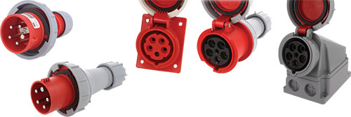 Steckverbinder: AC-Stromversorgung 3-phasig; PCE, 0142-6, 0152-6, 0172 ...