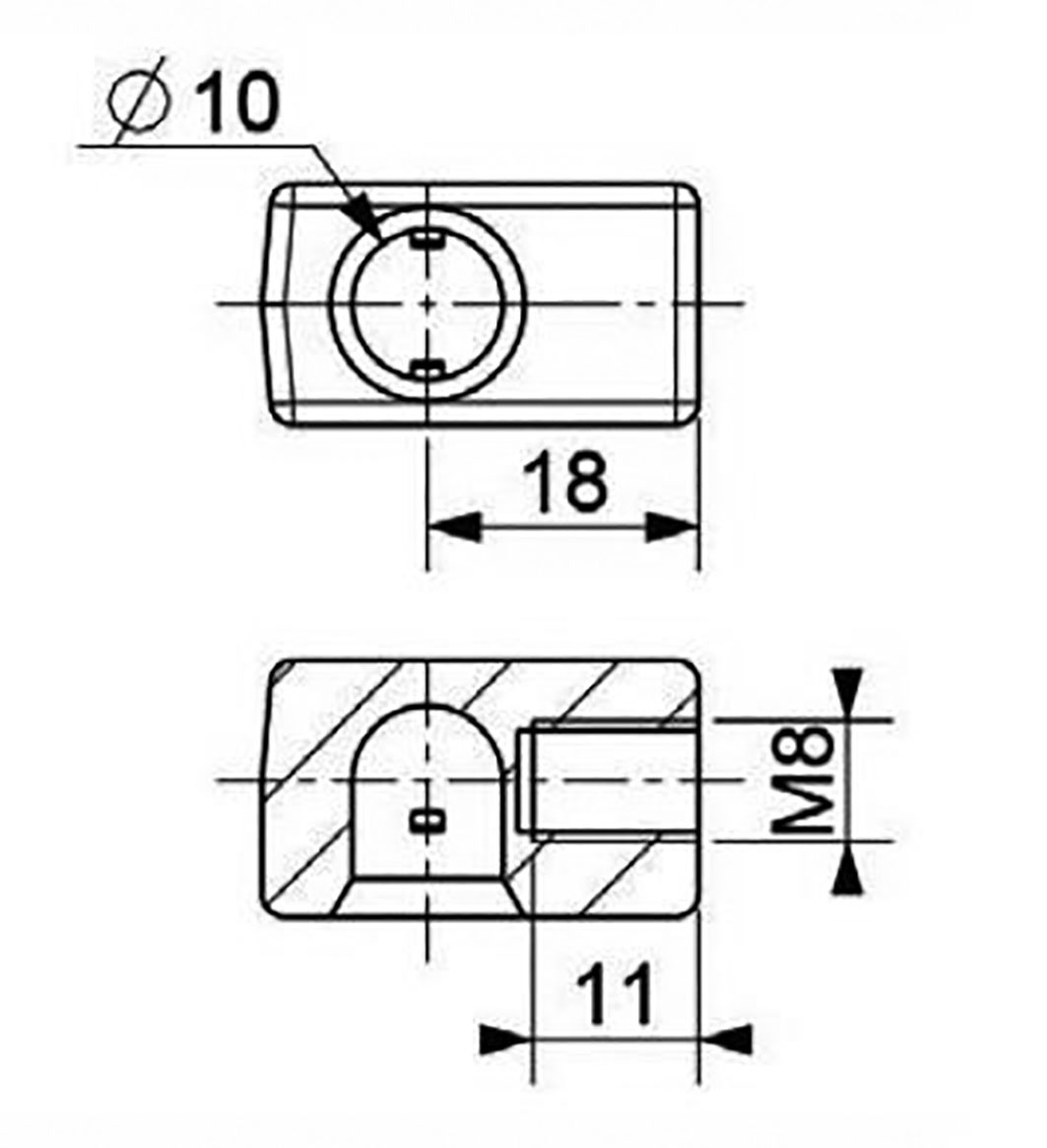 Mounting element for gas spring; PNEUMAT, 92261, 072421-8, 92214, 92215 ...
