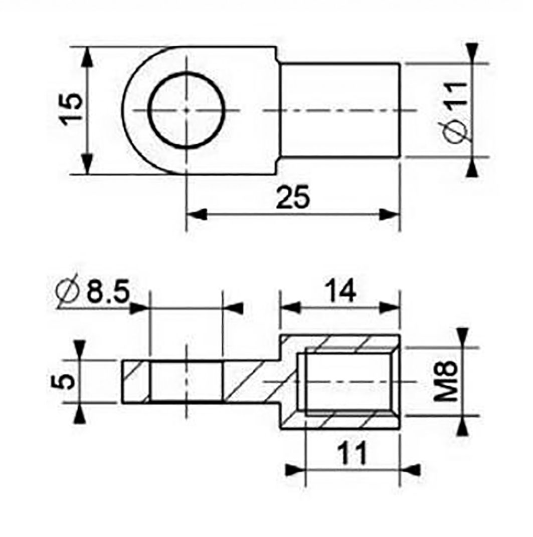 Mounting element for gas spring; PNEUMAT, 92261, 072421-8, 92214, 92215 ...