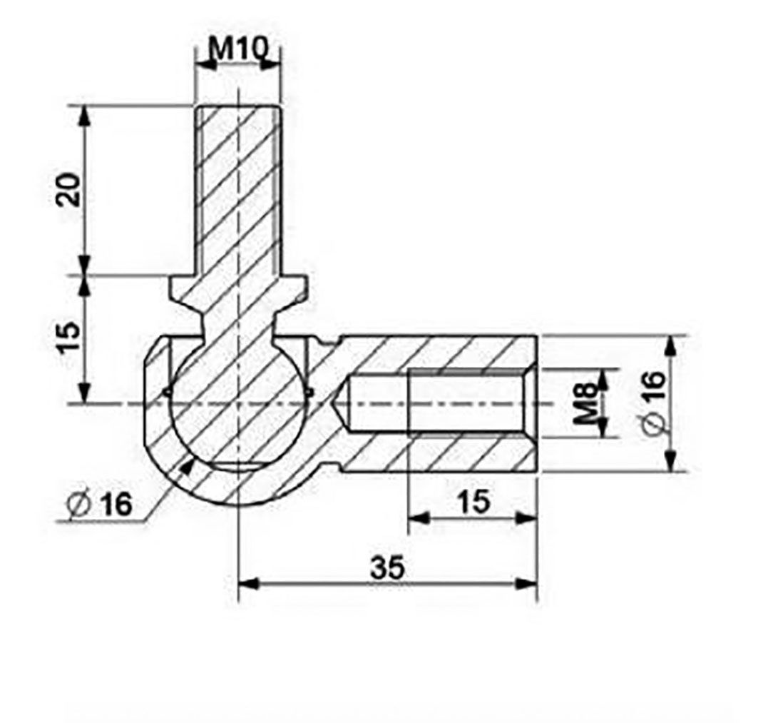 Mounting element for gas spring; PNEUMAT, 92261, 072421-8, 92214, 92215 ...