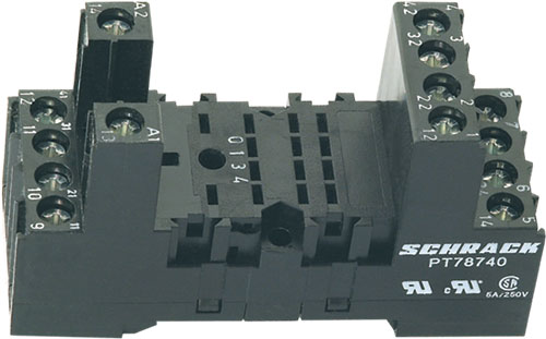 Relays accessories; SCHRACK, PT78720, PT78730, PT78740, PT17016 ...