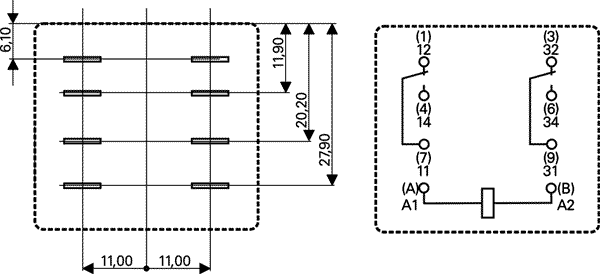 Relay: electromagnetic; RM8; TE Connectivity, RM805012, RM805024 ...