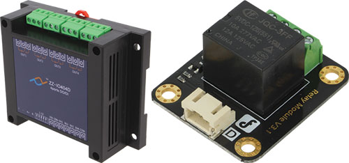 Type of module: relay; Manufacturer: DFROBOT, DF-DFR0017, DF-DFR0251 ...