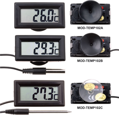 Meter: temperature; digital, mounting; AXIOMET, MOD-TEMP102A, MOD ...