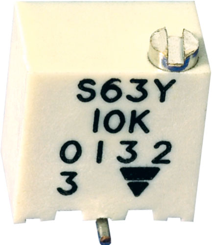 Miniature multiturn SMD trimmers, TS63Y series, TS63Y100R, TS63Y1K ...