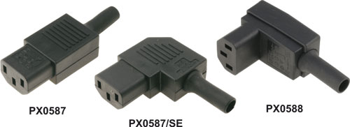 BULGIN IEC female plugs 10 A for cable, PX0587, PX0587/SE, PX0587/SE/WH ...