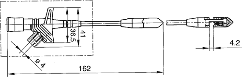 KLEPS 2700 SW HIRSCHMANN T&M - Clip-on probe | with puncturing point ...