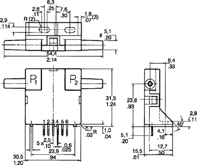 Gas flow sensors, AWM2000 series, AWM2100V, AWM2150V, AWM2200V ...