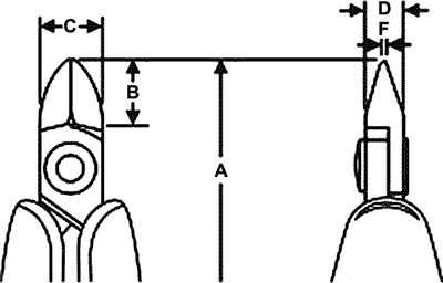 Type of tool: pliers; side, cutting; ESD; LINDSTRÖM, SA.RX8141, SA ...