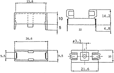 ZH32 PROFFUSE - Fuse holder with cover | cylindrical fuses; 5x20mm; 6A ...