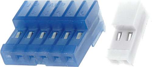 Female IDC plugs MTA-100 series, 2,54mm pitch, non-polarised housing, 3 ...